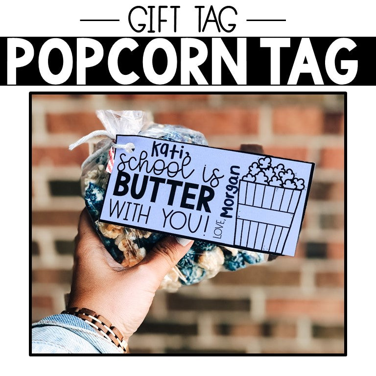Popcorn Gift Tag – The Beach Classroom